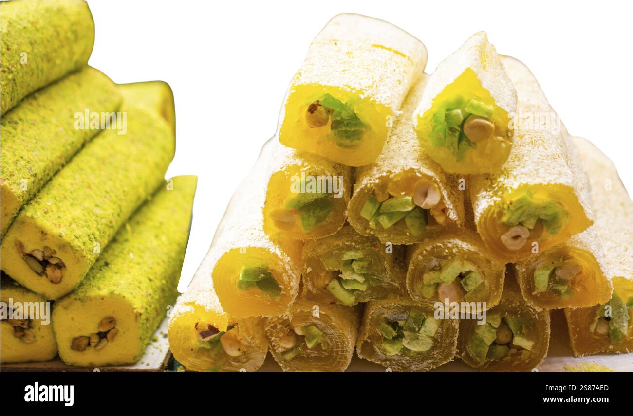 Traditional Turkish Delight (Rahat Lokum Stock Photo - Alamy