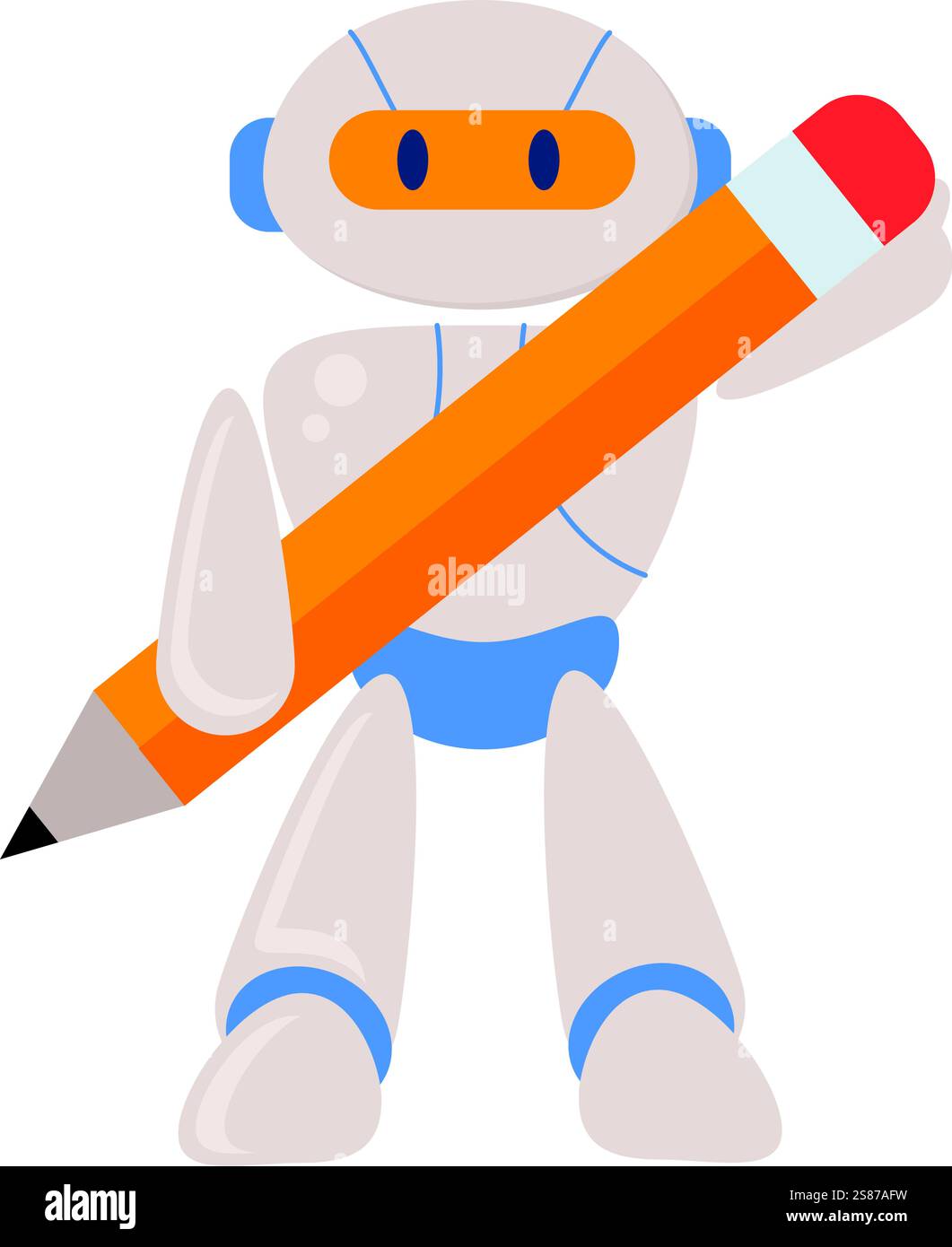 ai education robot with pencil Stock Vector Image & Art - Alamy