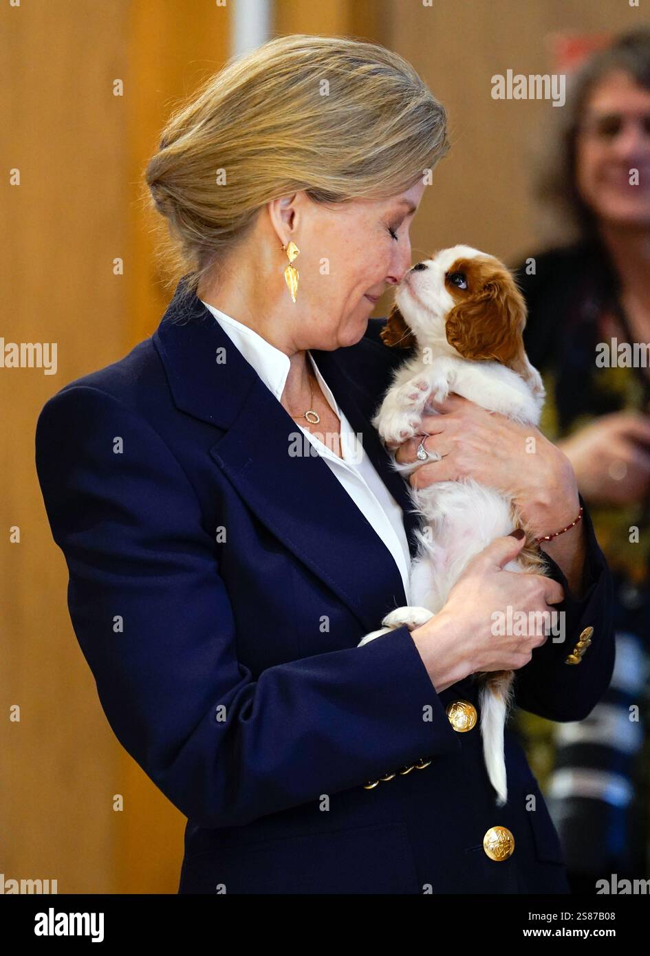 The Duchess of Edinburgh with 9 week old Cavalier King Charles Spaniel ...