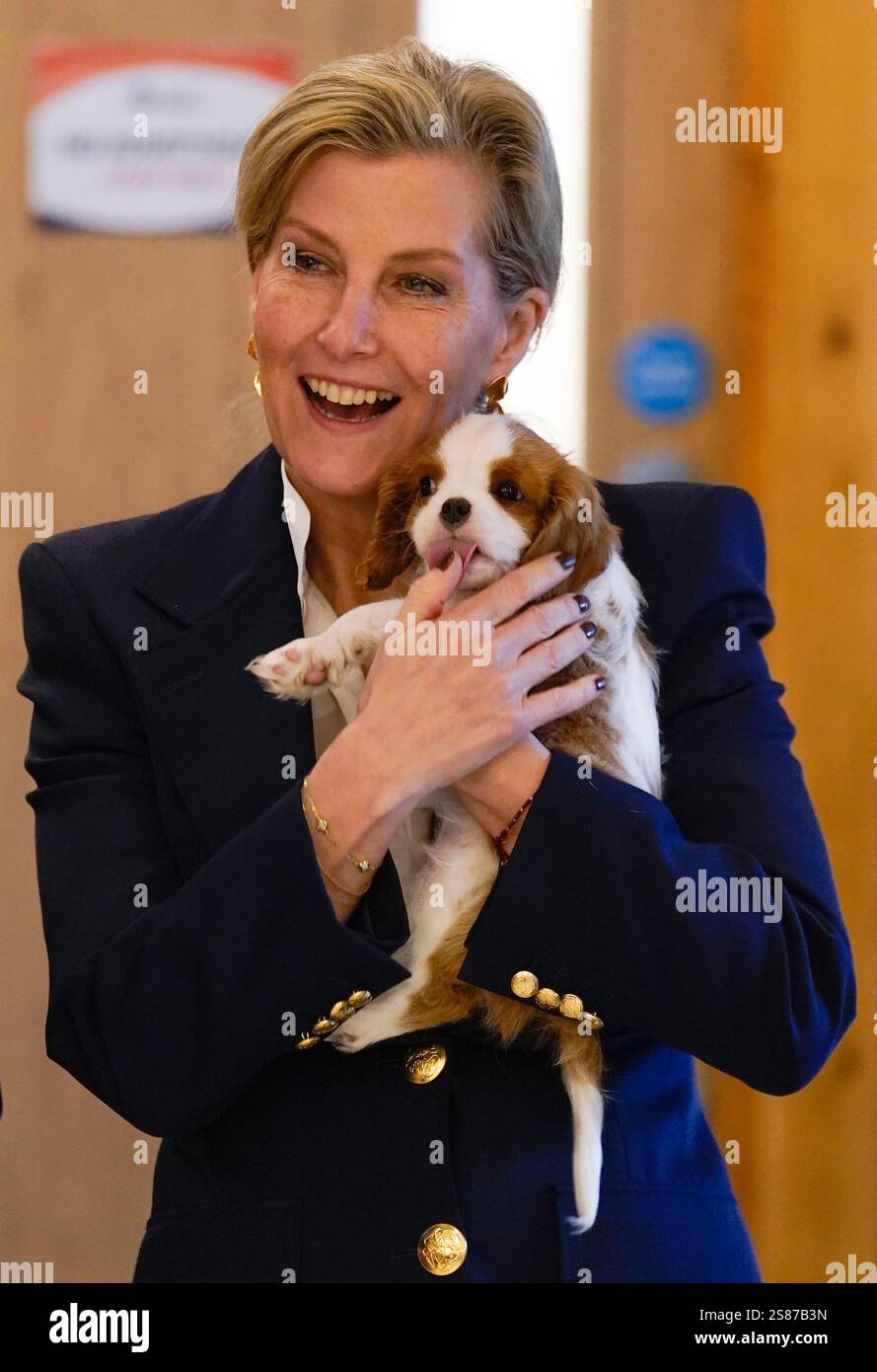 The Duchess of Edinburgh with 9 week old Cavalier King Charles Spaniel ...
