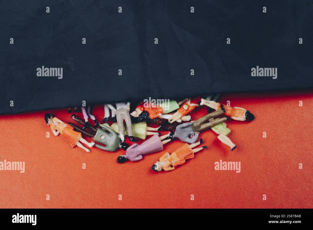 Crowd of miniature people. C A lot of people Stock Photo - Alamy