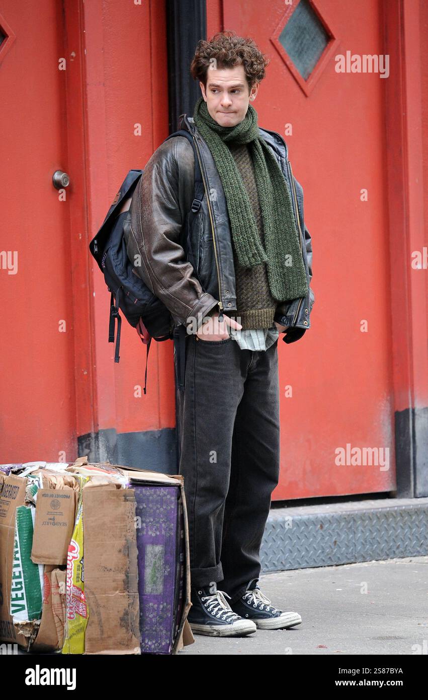 Actor Andrew Garfield was on the Manhattan set of the new movie 'Tick ...