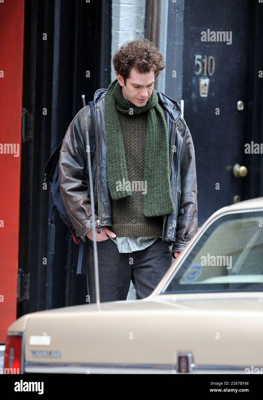 Actor Andrew Garfield was on the Manhattan set of the new movie 'Tick ...