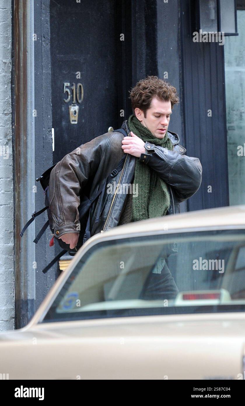 Actor Andrew Garfield was on the Manhattan set of the new movie 'Tick ...