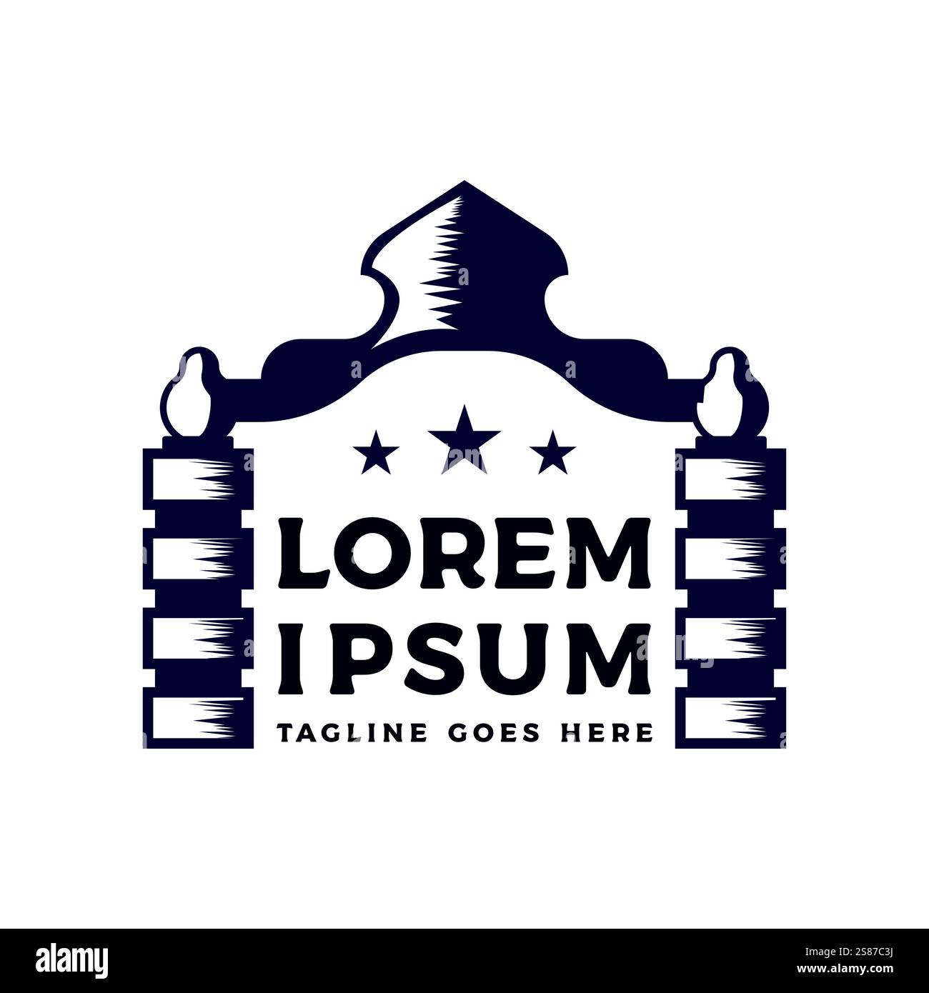 Iron gate in country Stock Vector Images - Alamy