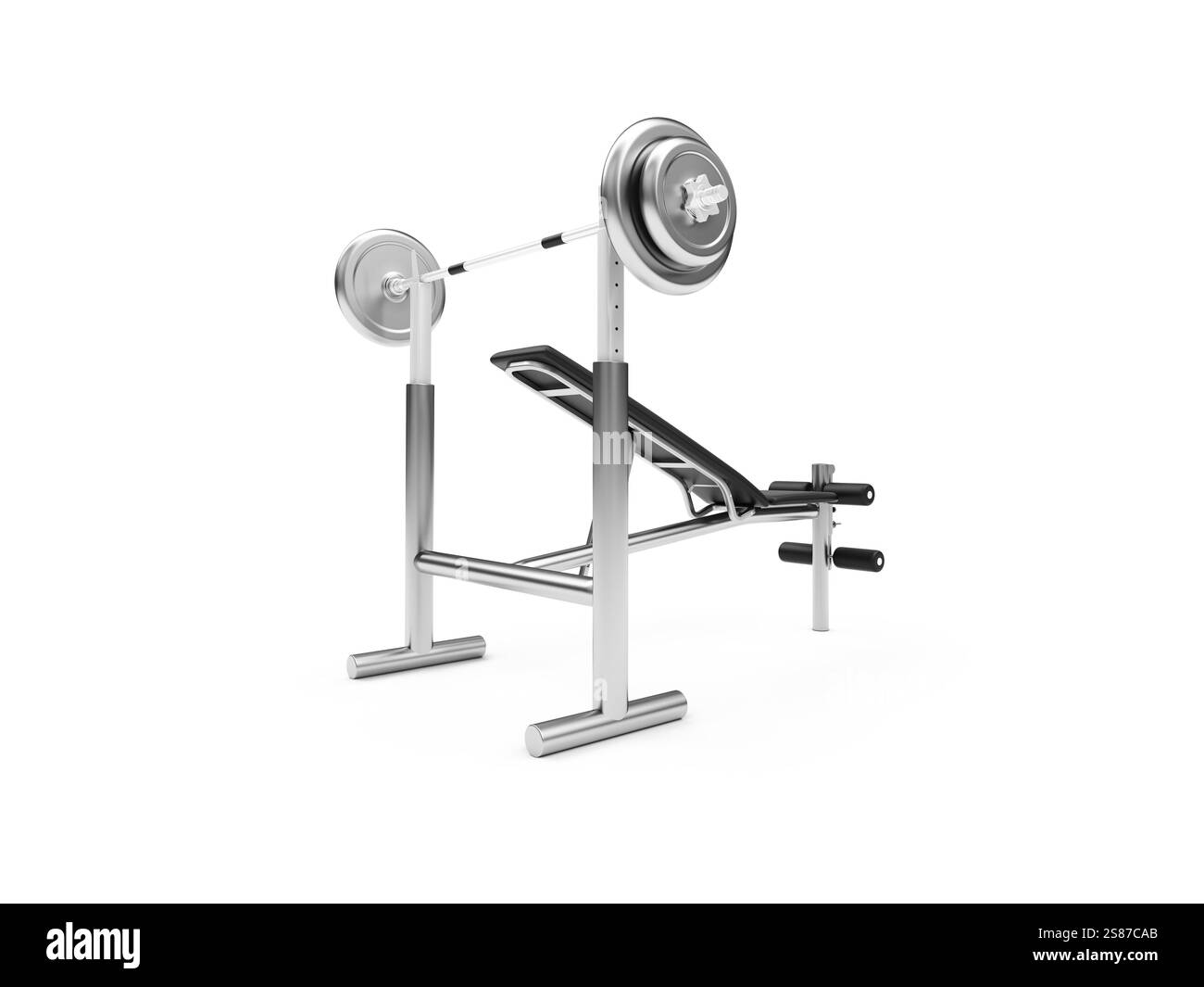 Isolated muscle machine on a white background Stock Photo - Alamy