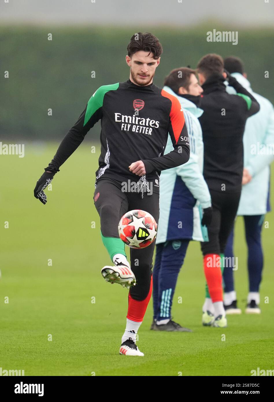 Arsenal's Declan Rice during a training session at the Sobha Realty ...