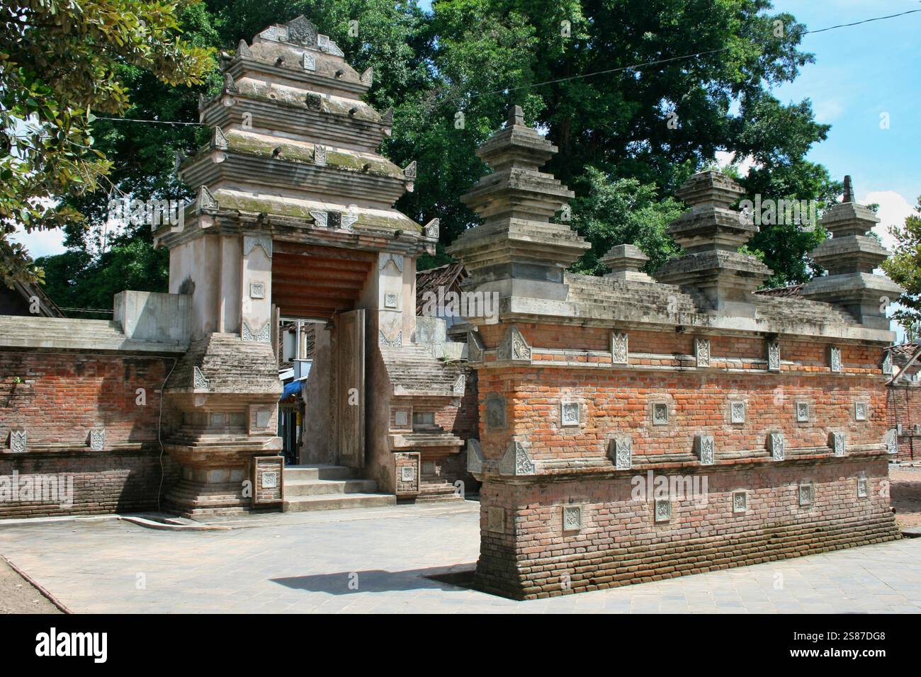 Gate building which is entrance to the Islamic Mataram Kings Tomb ...