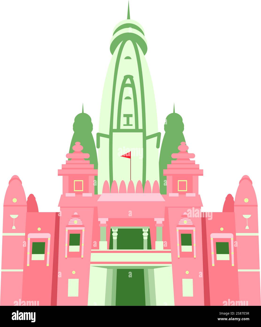 new vishwanath temple building Stock Vector Image & Art - Alamy