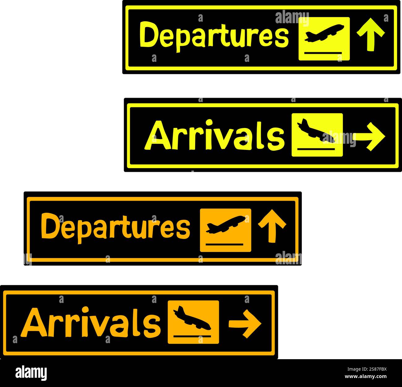 Arrivals departures display Stock Vector Images - Alamy