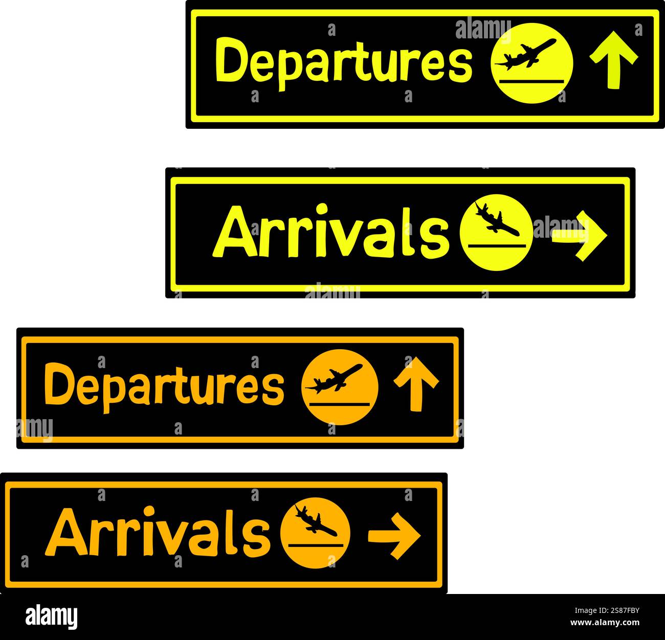 Flight departures board information Stock Vector Images - Alamy