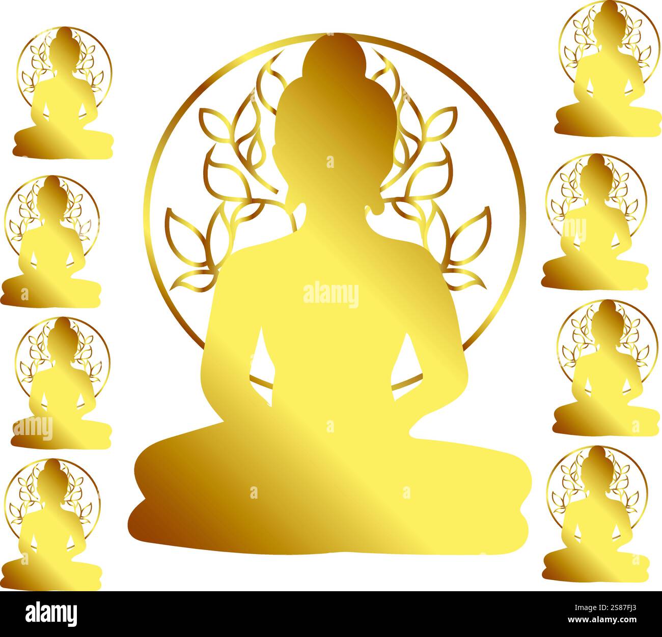 thailand makha bucha Stock Vector Image & Art - Alamy