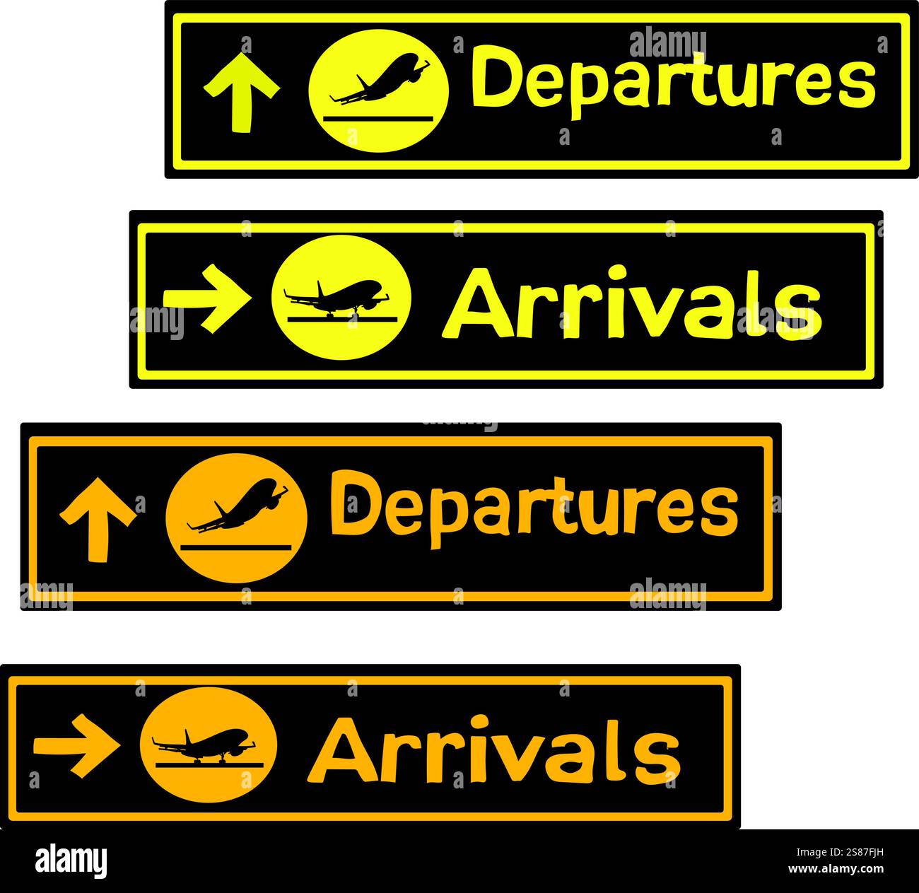 International terminal departures arrivals Stock Vector Images - Alamy