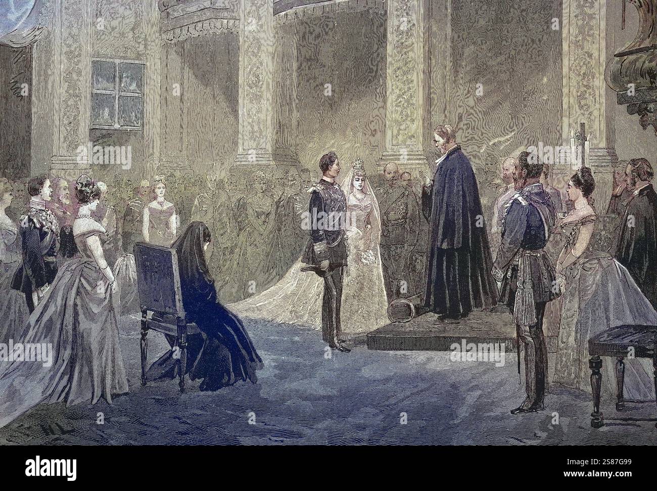 Wedding of Prince Henry of Prussia and Princess Irene of Hesse 1888, in ...