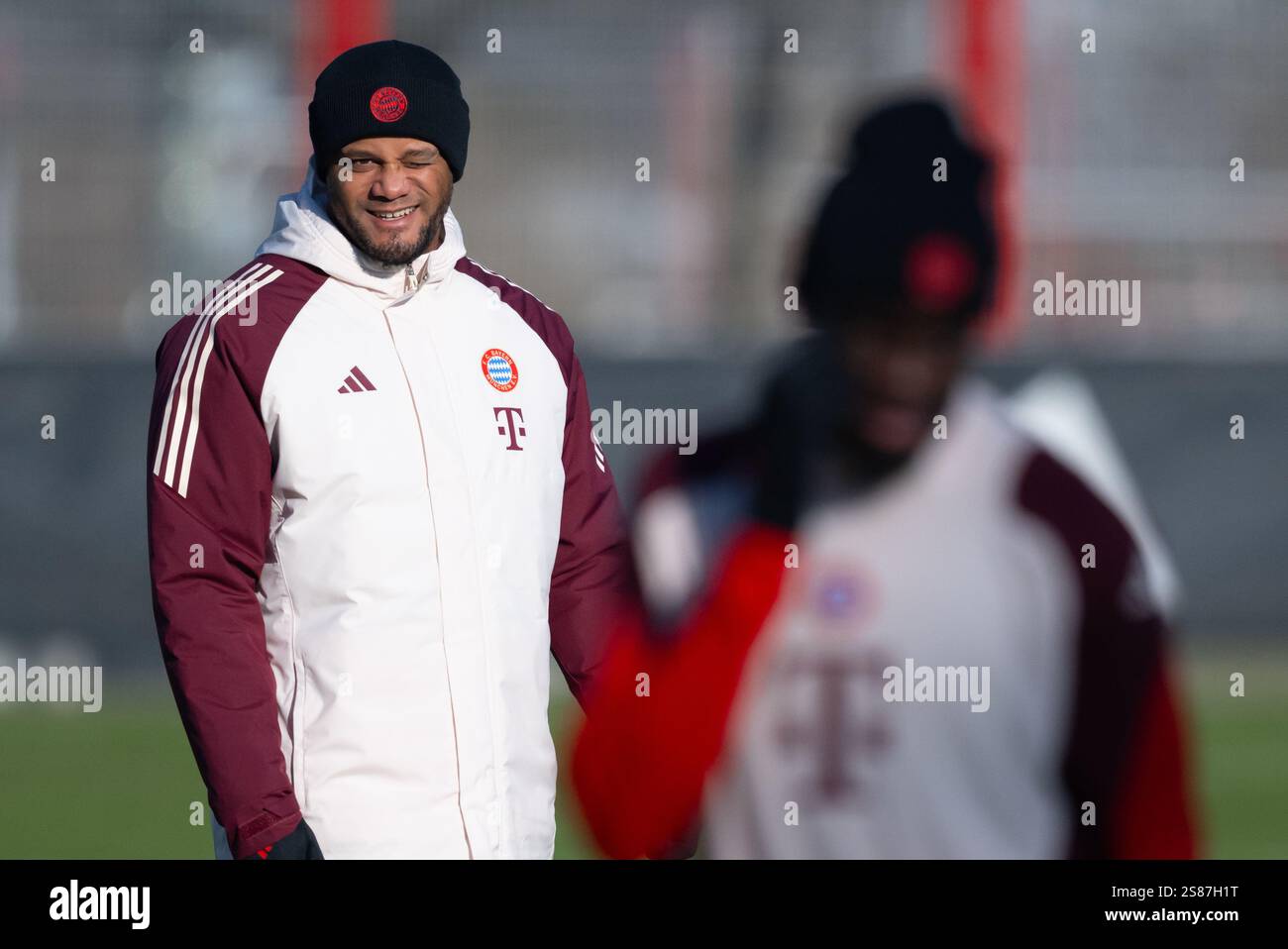 Munich, Germany. 21st Jan, 2025. Soccer, Champions League, before the ...