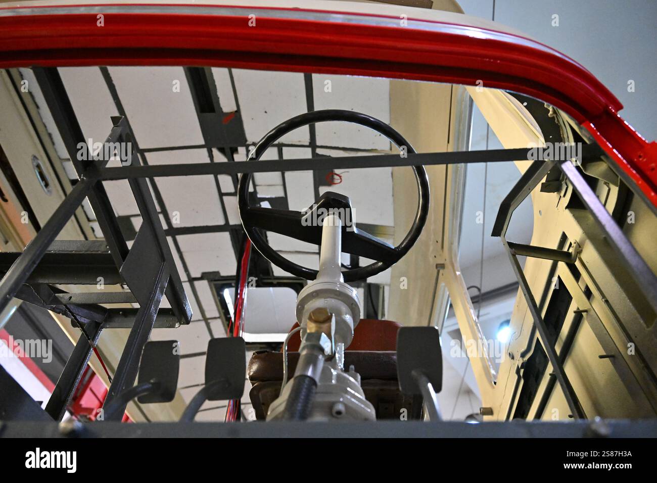 Brno, Czech Republic. 21st Jan, 2025. The historic Skoda 9Tr trolleybus ...