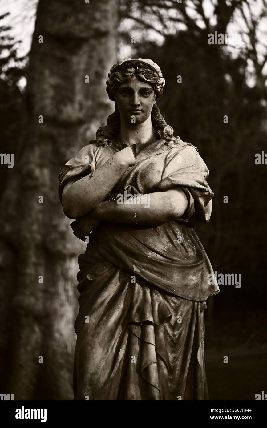 Statue of euterpe st georges gardens london hi-res stock photography ...