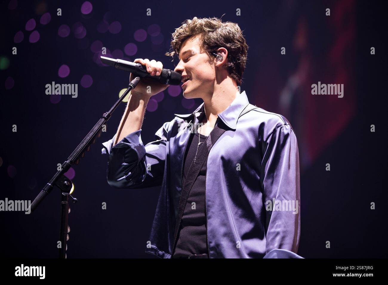Shawn Mendes performing at the The 02 Arena. London. on the 16th April ...
