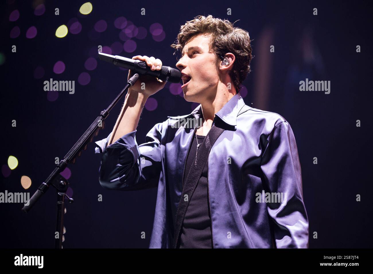 Shawn Mendes performing at the The 02 Arena. London. on the 16th April ...