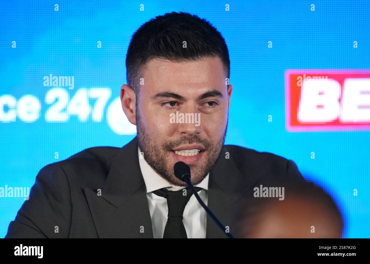 Boxing promoter Ben Shalom during a press conference at The Dorchester ...
