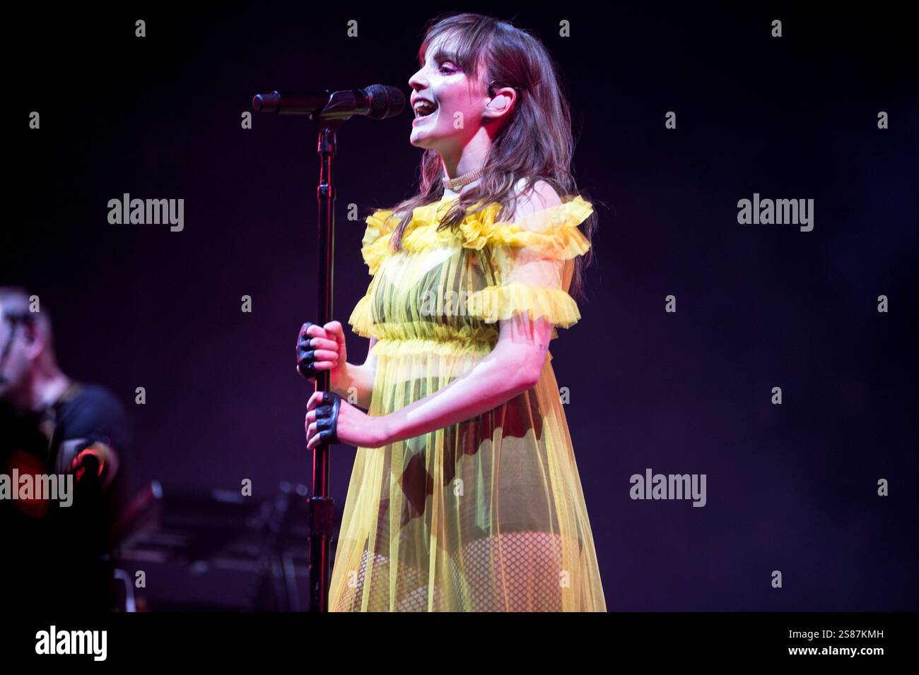 London, UK - Feburary 2019: Chvrches ( Lauren Mayberry, Iain Cook ...