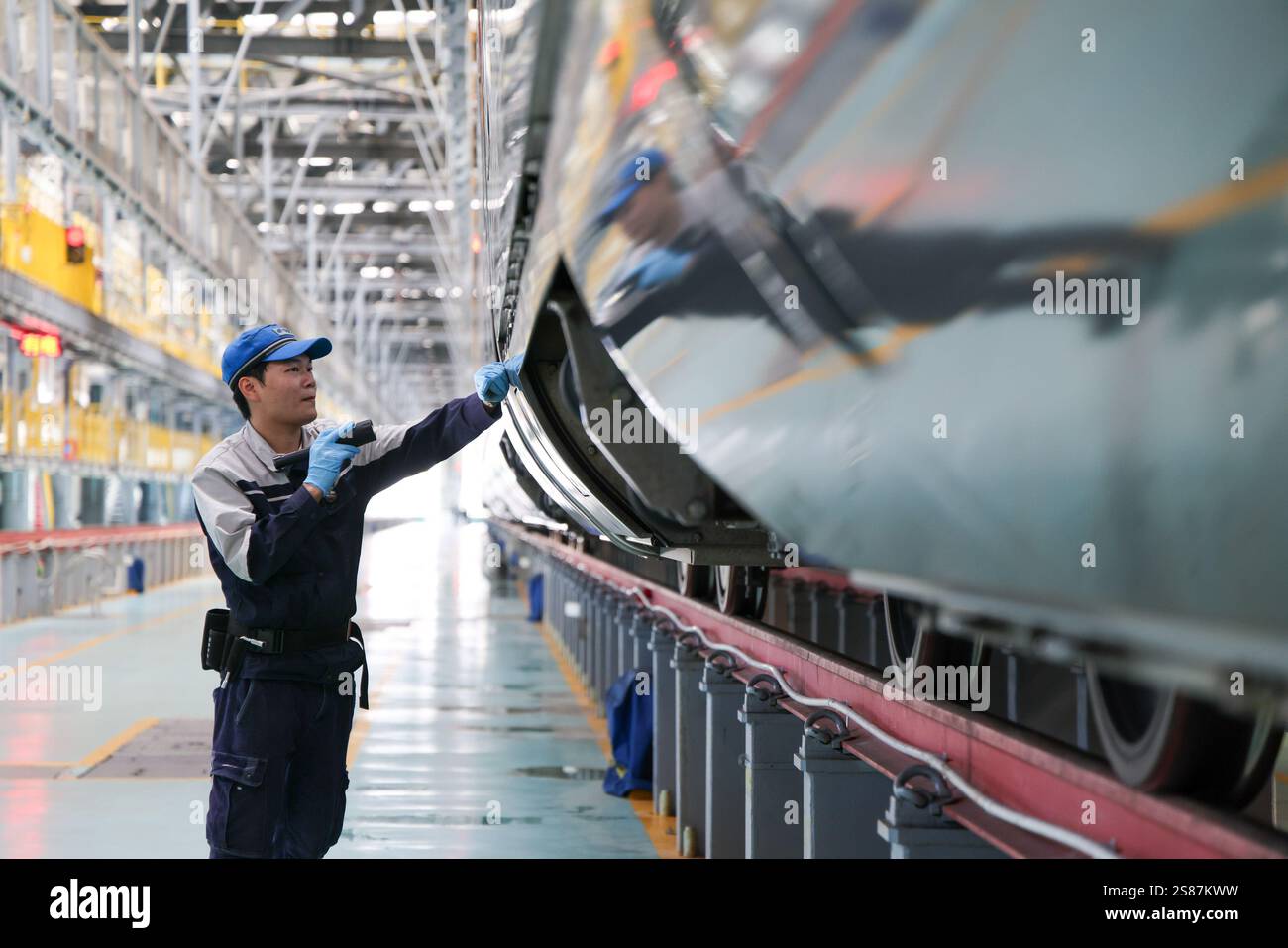 Shenzhen, China's Guangdong Province. 17th Jan, 2025. A maintenance ...