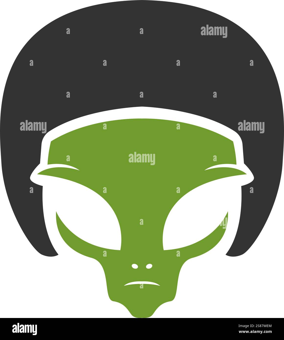 Alien logo icon design template Stock Vector Image & Art - Alamy
