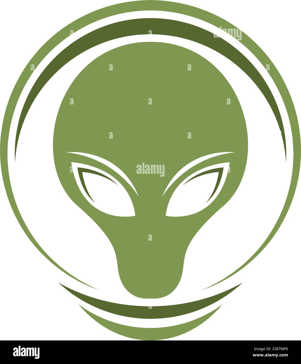 Alien logo icon design template Stock Vector Image & Art - Alamy