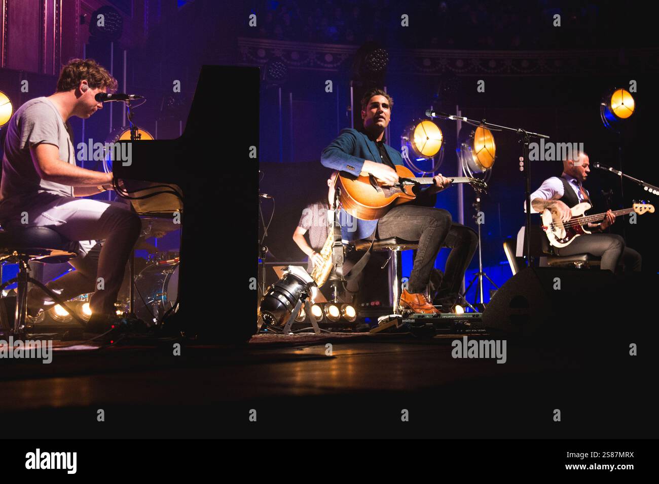 Busted (James Bourne, Matt Willis and Charlie Simpson) performing at ...