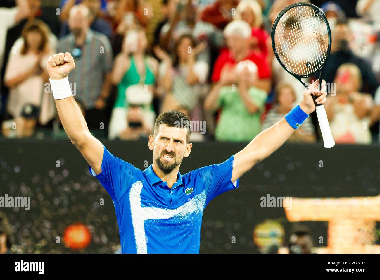 Melbourne, Australia. 21st Jan, 2025. Novak Djokovic (SRB) during the ...