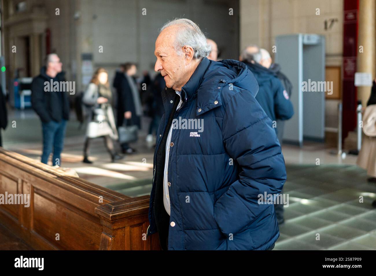 Paris, France. 21st Jan, 2025. Thierry Gaubert during the appeal trial of the Karachi attack in ...