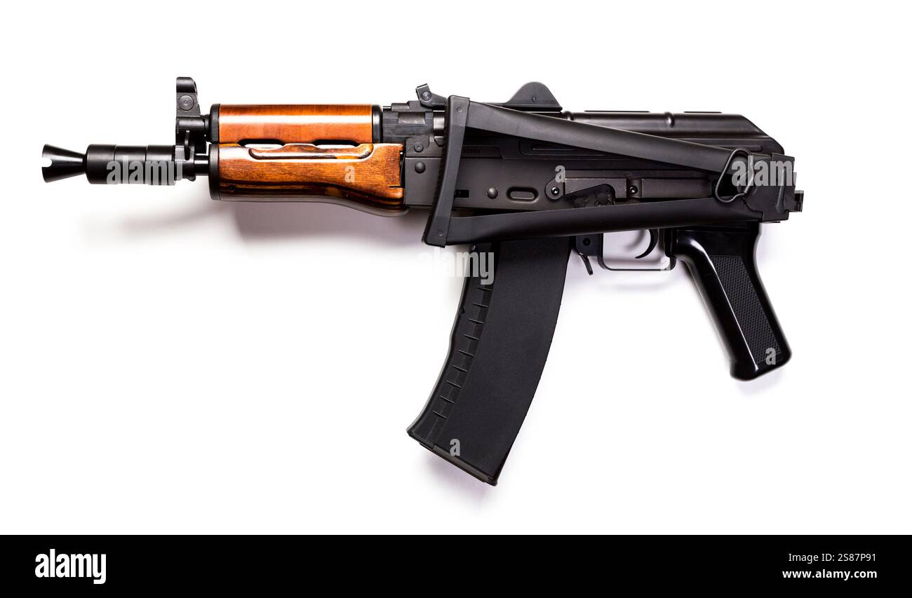 Rare first model AK - 47 assault rifle isolated on white Stock Photo ...
