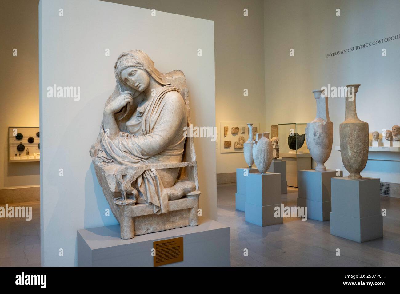 The Greek and Roman Art wing at the Metropolitan Museum of Art contains ...