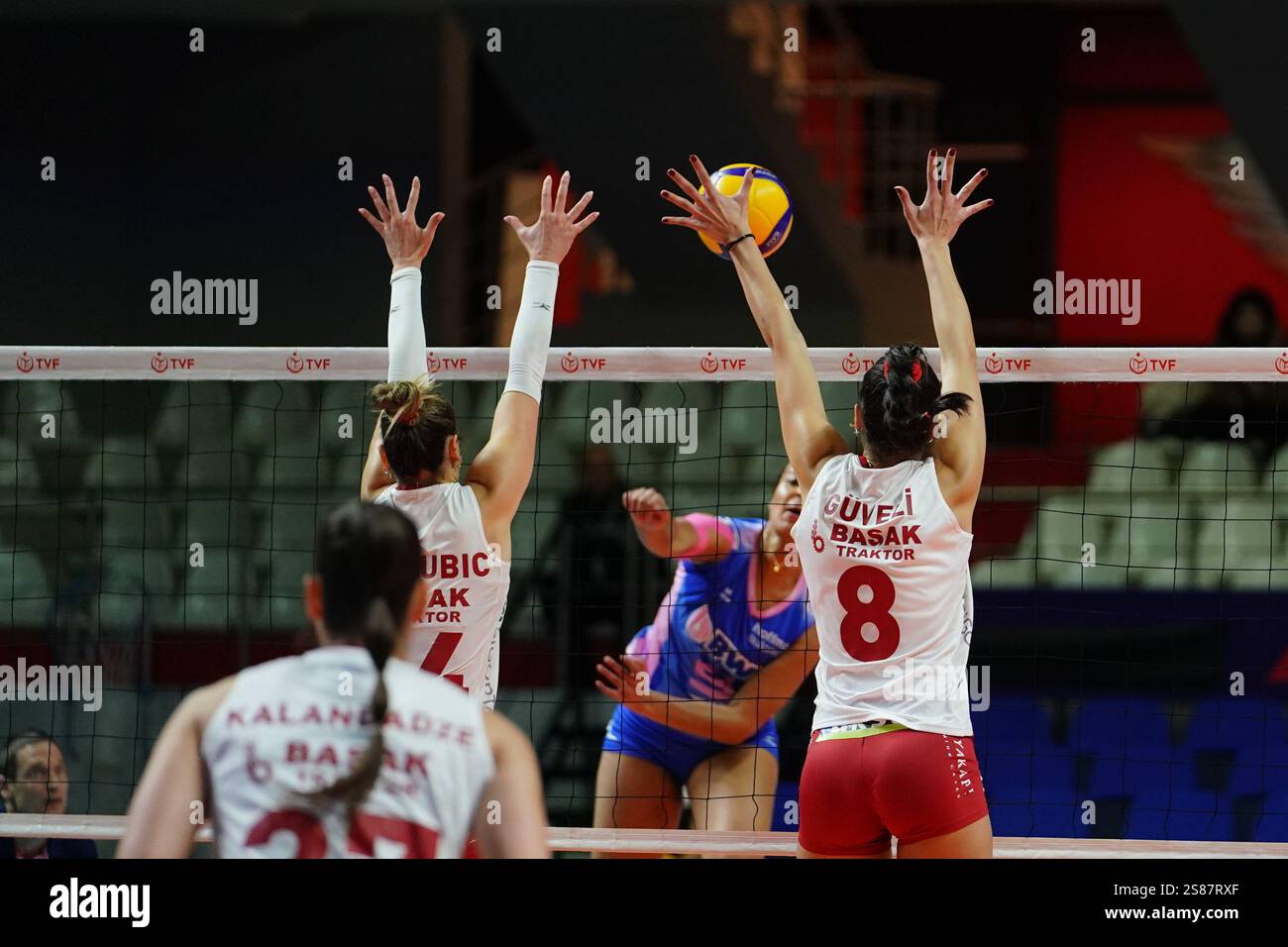ISTANBUL, TURKIYE - DECEMBER 12, 2024: Katarina Dangubic and Yasemin ...