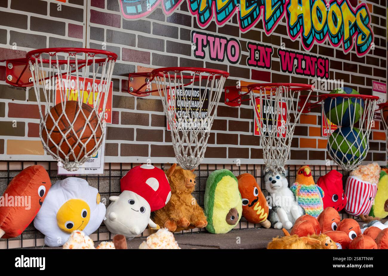 Rides, games and foods at the fairgrounds CNE Toronto Ontario Stock ...