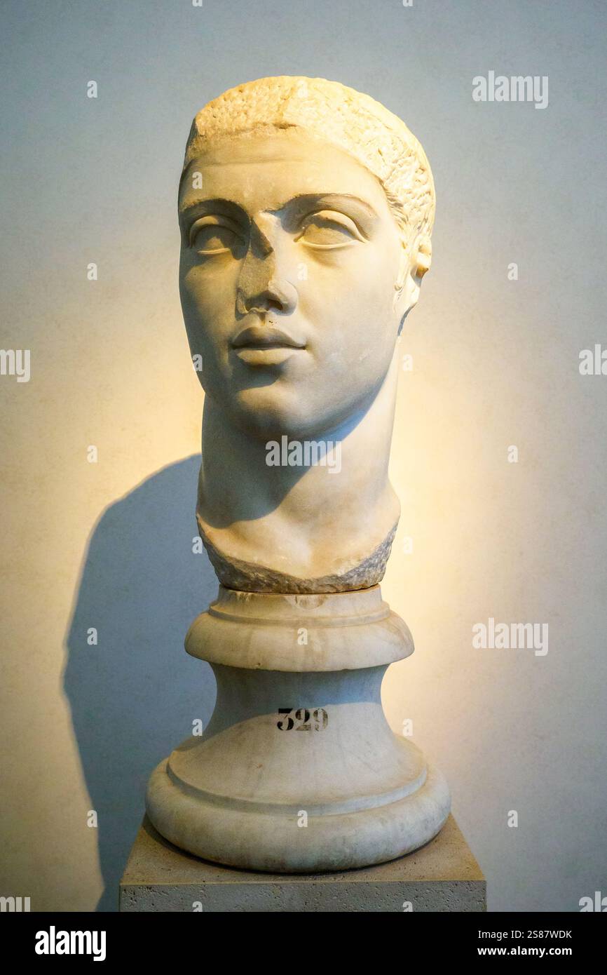 Marble bust of Severus Alexander - (222 - 235 AD) from Ostia - National ...
