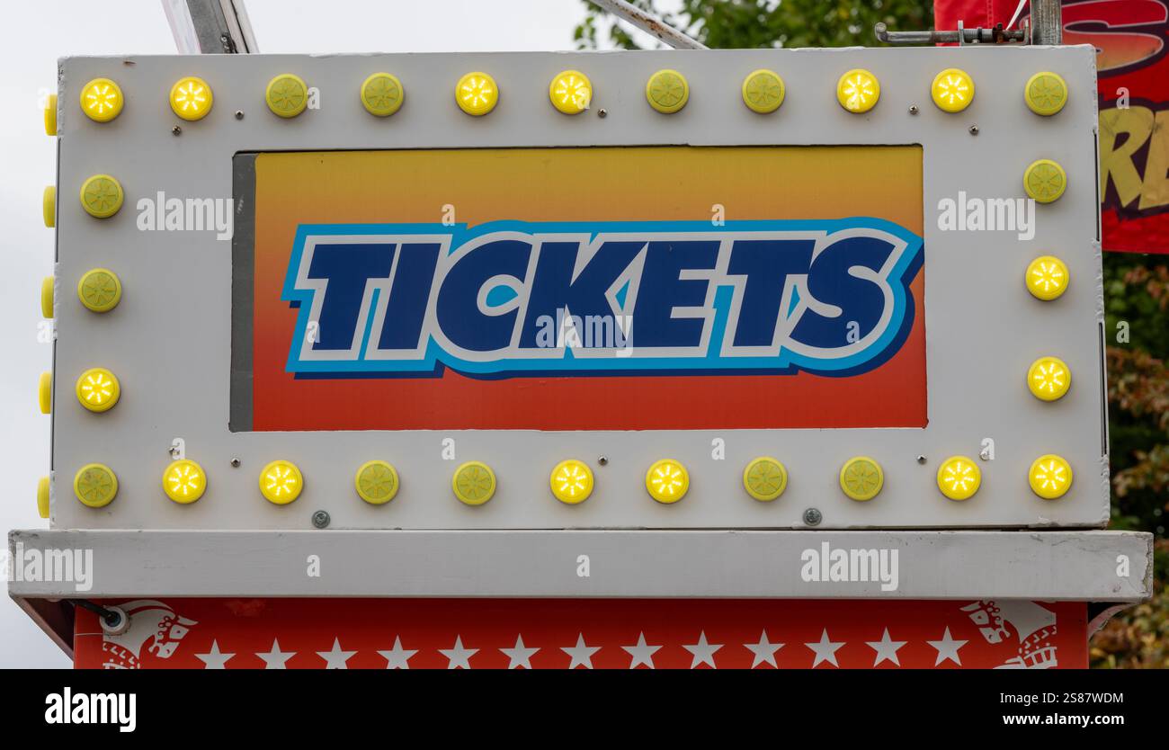 Rides, games and foods at the fairgrounds CNE Toronto Ontario Stock ...