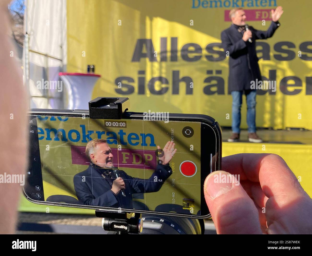 Wahlkampftour der FDP zur Bundestagswahl 2025 Erfurt, 21.01.2025 ...