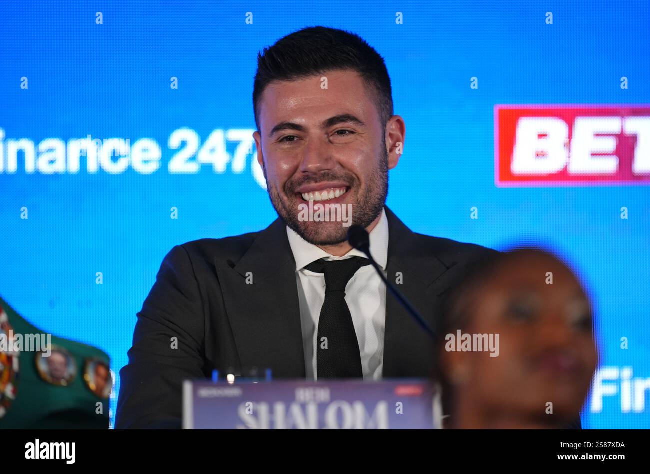 Boxing promoter Ben Shalom during a press conference at The Dorchester ...