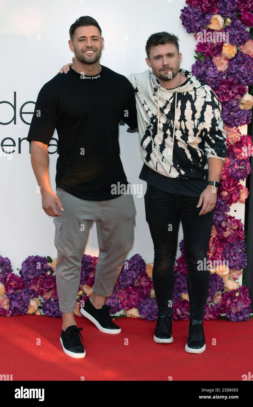 Kieran Nicholls and Danny Hatchard at the Hideaway Cinema's screening ...