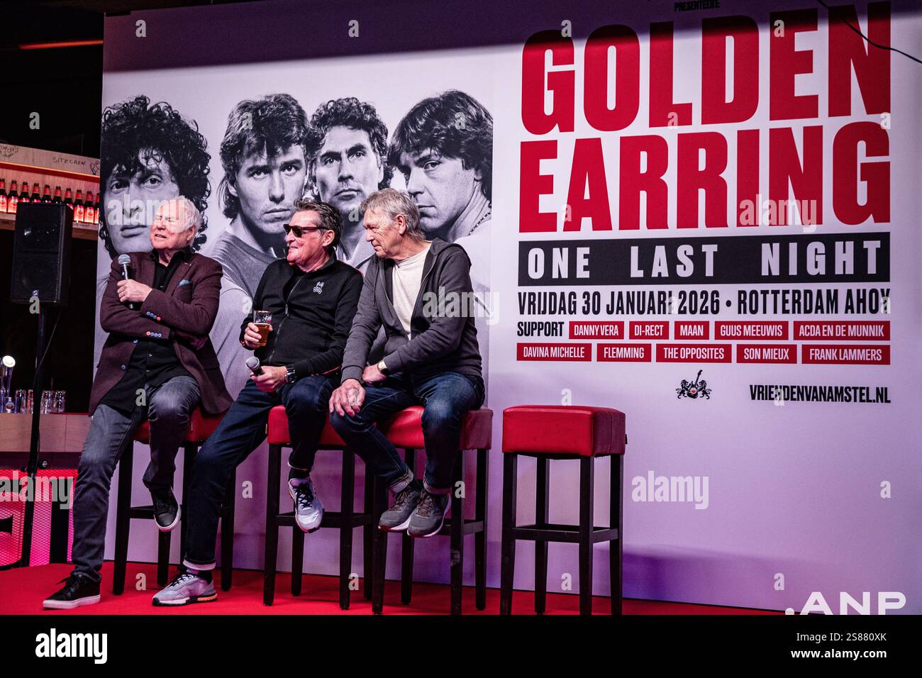 ROTTERDAM - Cesar Zuiderwijk, Barry Hay and Rinus Gerritsen of Golden ...