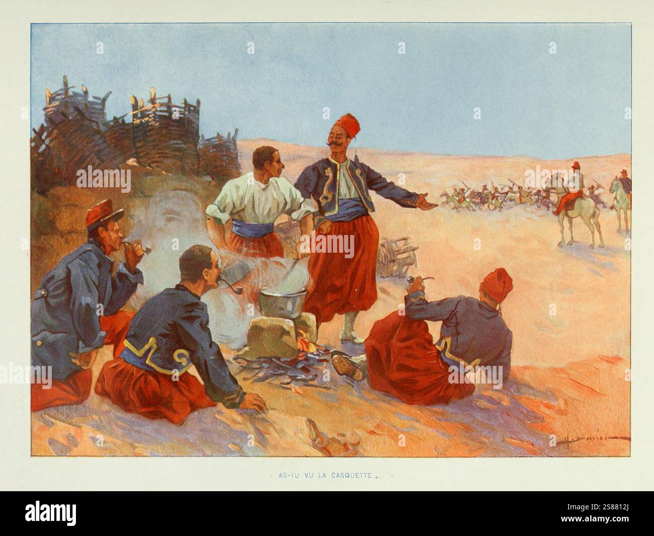 Colonisation of Algeria by the French, 18th century. French colonial ...