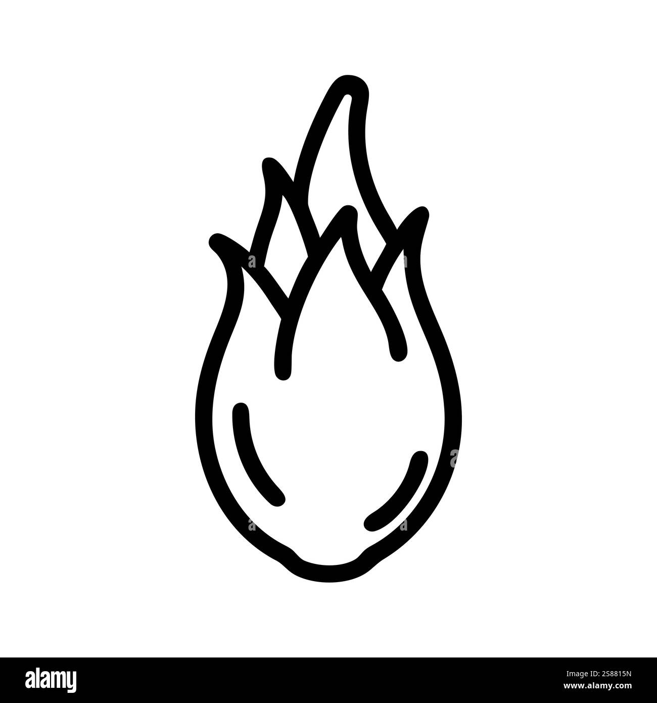 Lychee icon. Minimalist line drawing of a ripe lychee. Vector ...