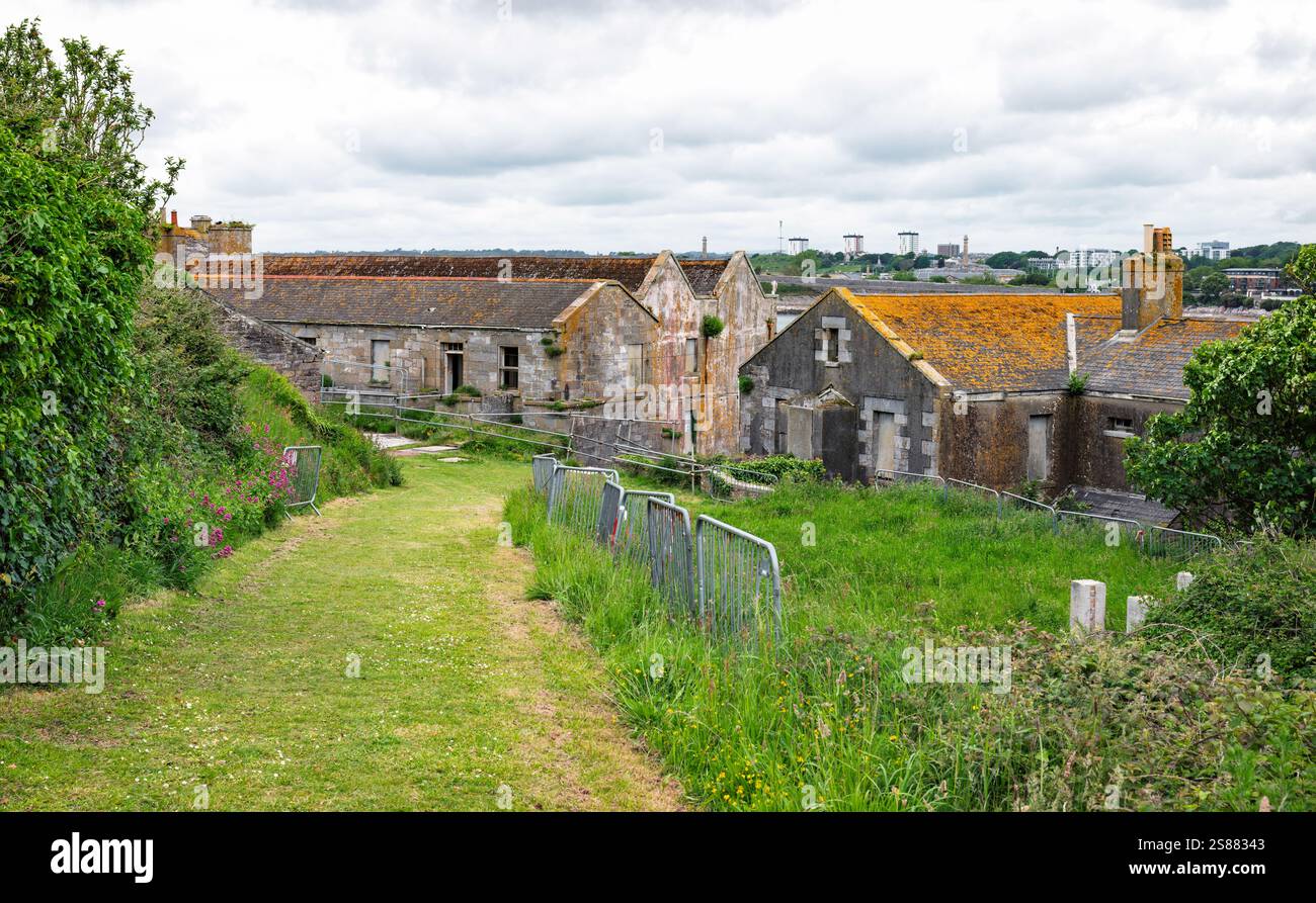 Derelict historic 16th century barracks and buildings from the ...