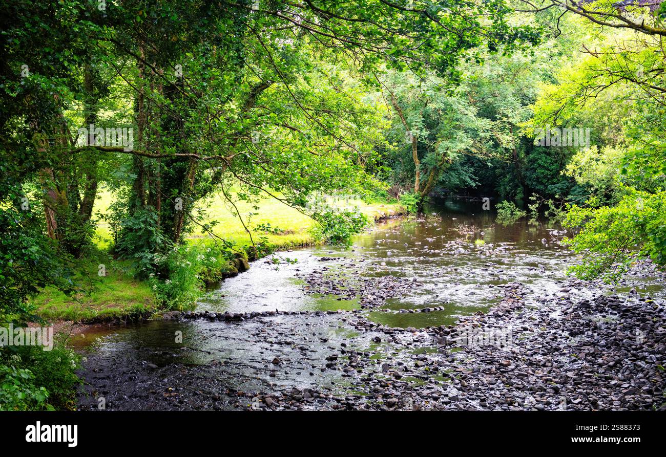 The West Okement River, near Okehampton Castle, Okehampton, Devon ...