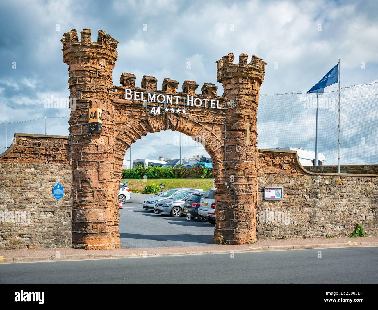 The historic wall and gateway entrance to the Belmont Hotel belonged to ...