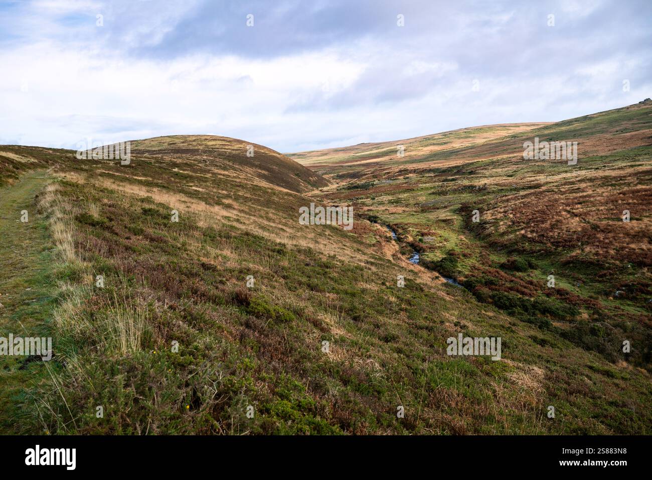 A view of Great Nodden, left, and the valley of the River Lyd, seen ...
