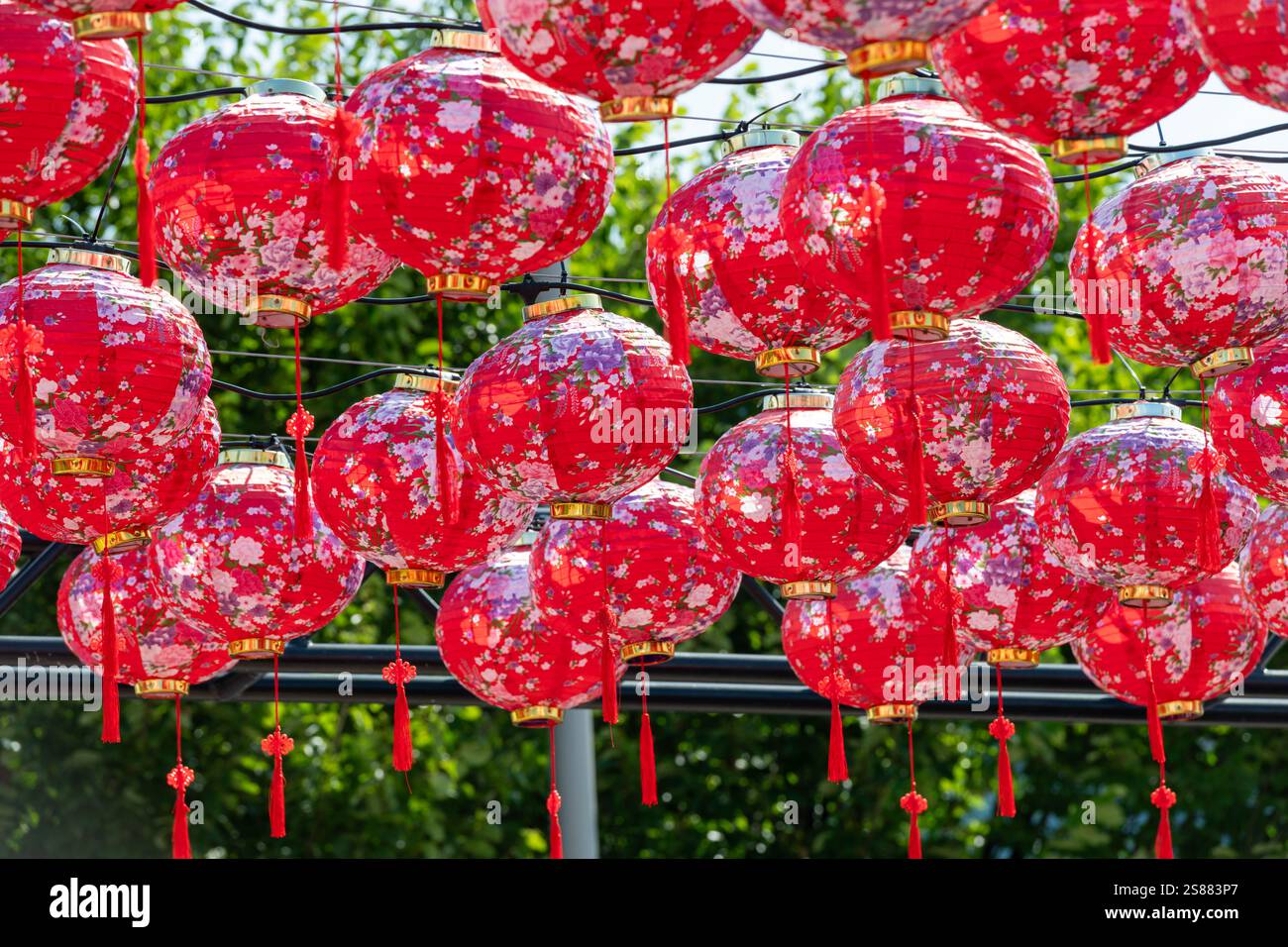 Rides, games and foods at the fairgrounds CNE Toronto Ontario Stock ...
