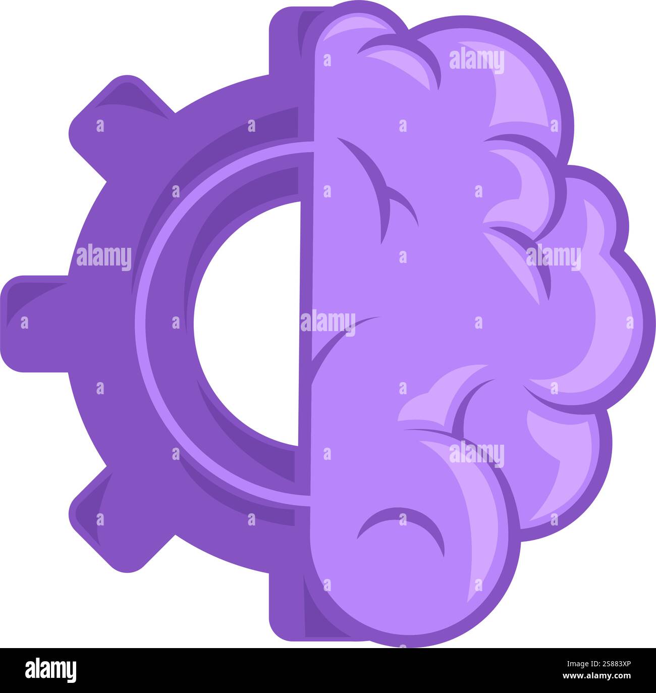 ai brain gear Stock Vector Image & Art - Alamy