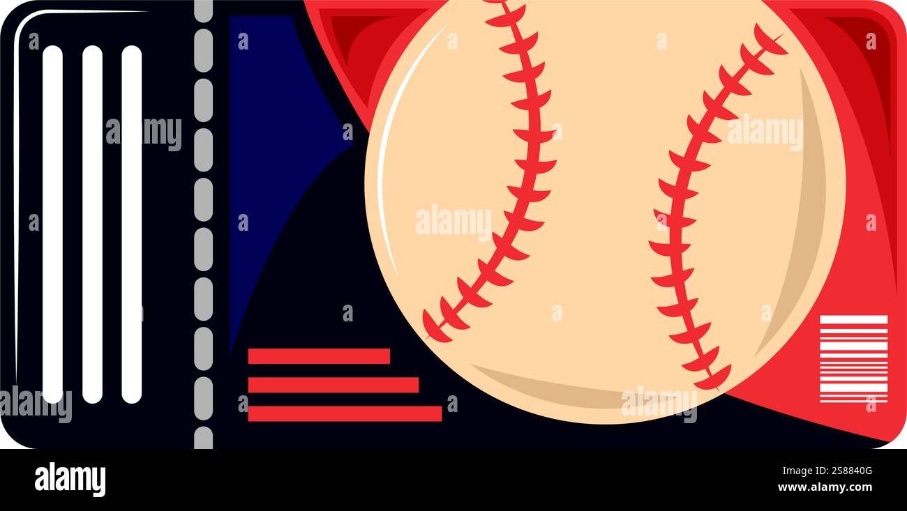 Sport tickets baseball Stock Vector Images - Alamy